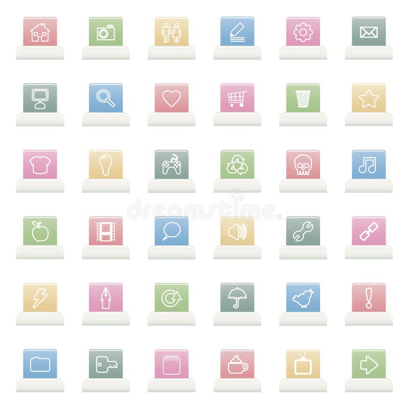 Application icons stock vector. Illustration of application - 18283737