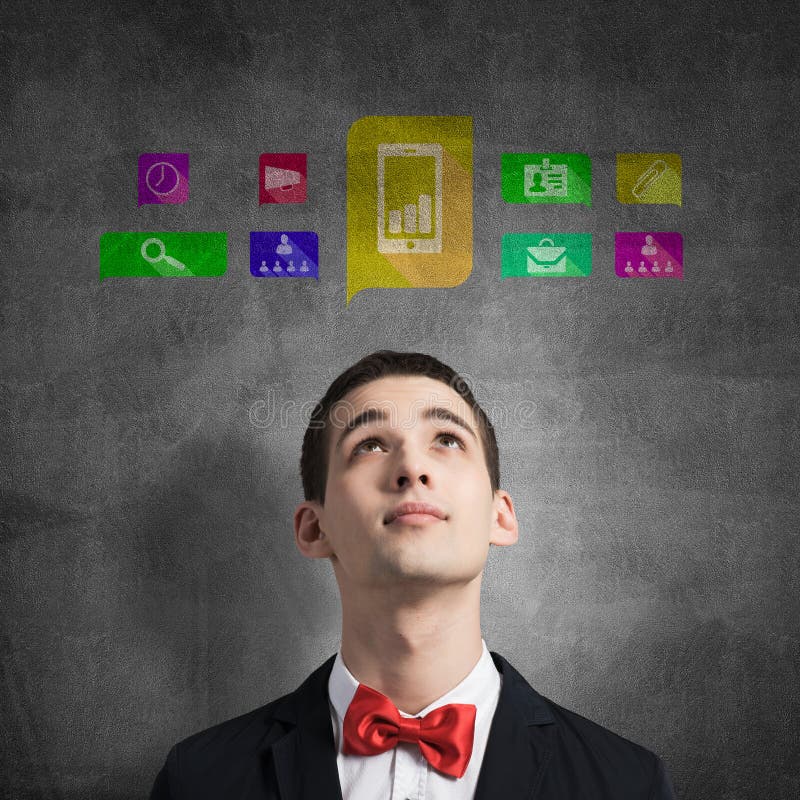 Application Icons of Media Interface Stock Image - Image of management ...