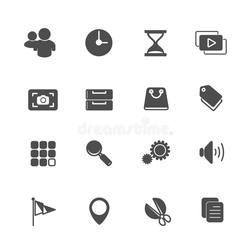 Application Icons stock vector. Illustration of multimedia - 68052304