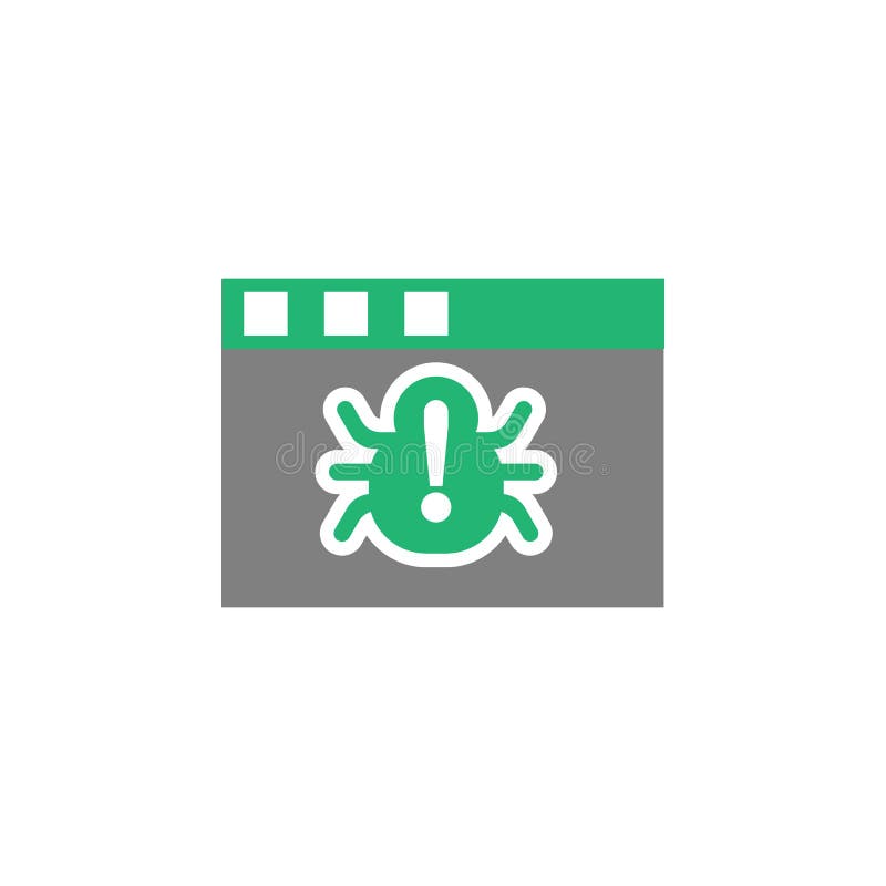 Application, Malware Icon. Element of Cyber and Security Icon for ...