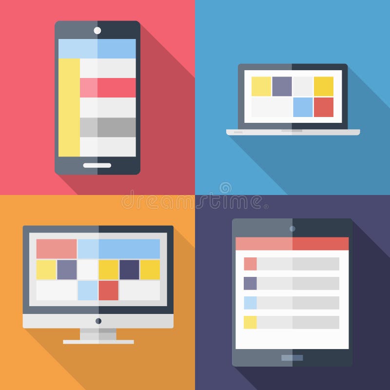 Application menu template stock vector. Illustration of media - 43448035