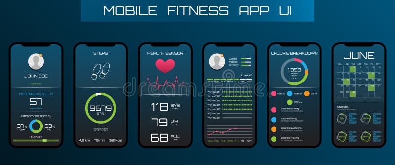 Application on the Smart Phone To Track Steps, Pedometer. App for ...