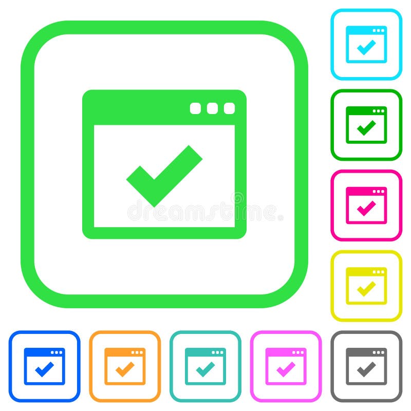 Application Ok Vivid Colored Flat Icons Stock Vector - Illustration of ... Application Ok Vivid Colored Flat Icons Stock Vector - Illustration of ...