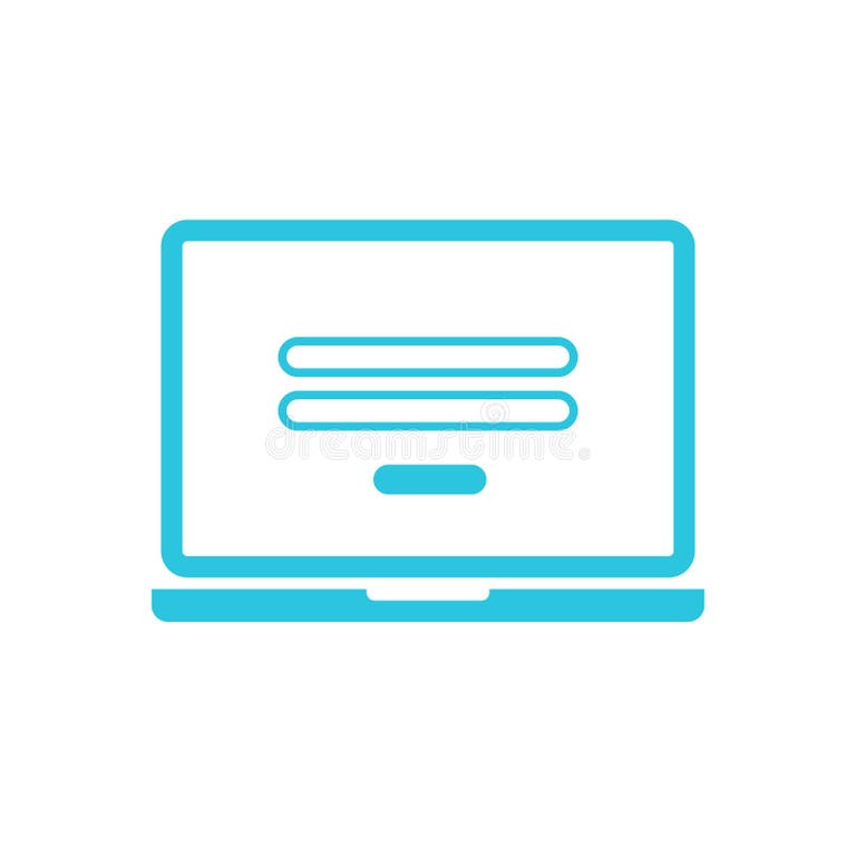 Application, Online Form Icon. Isolated on White Background Stock Vector - Illustration of ...