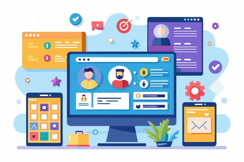 Application Operators Stock Illustrations – 75 Application Operators ...