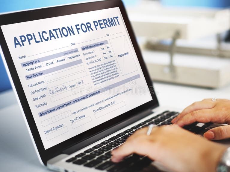 Application for Permit Form Authority Concept Stock Photo - Image of ...