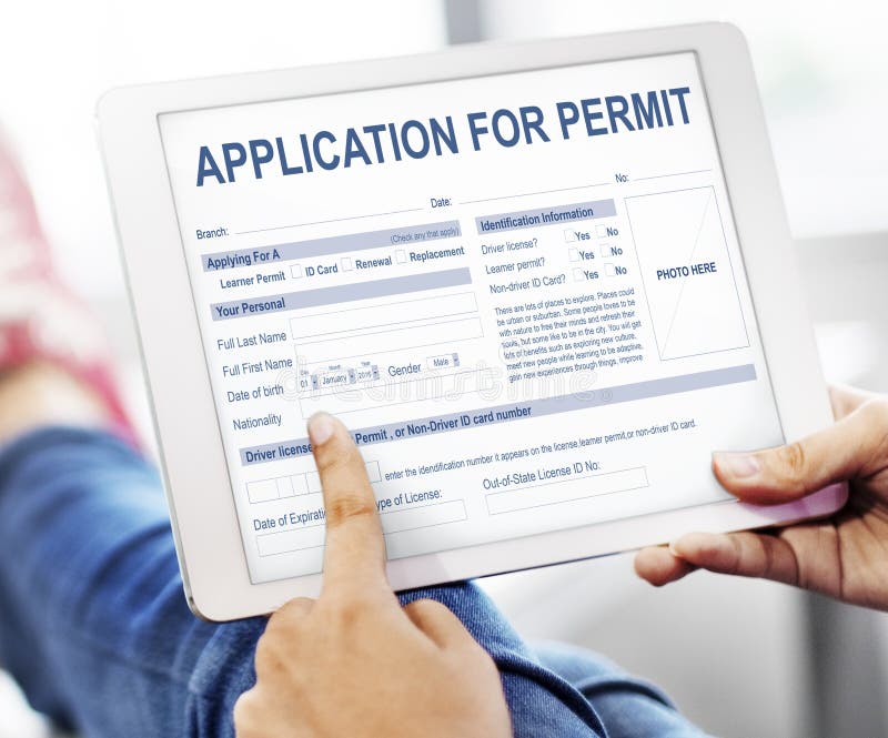 Application for Permit Form Authority Concept Stock Photo - Image of ...