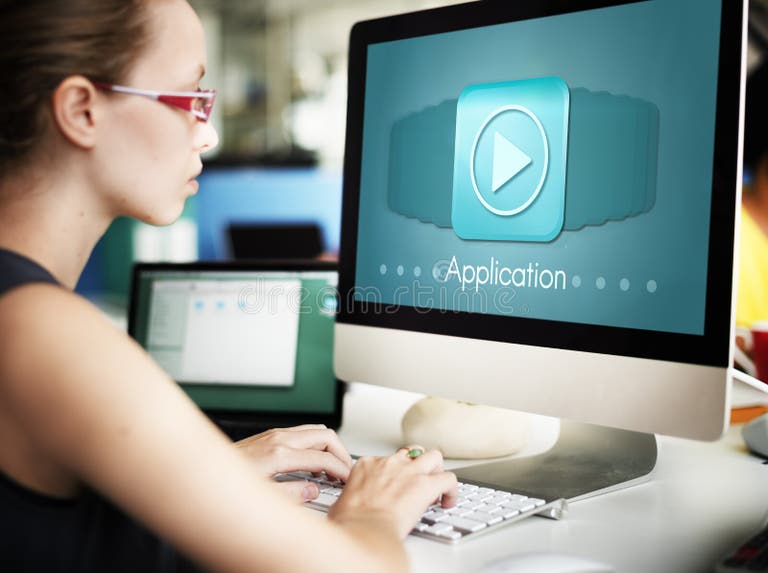 Application Program Icon Apply Career Concept Stock Image - Image of ...