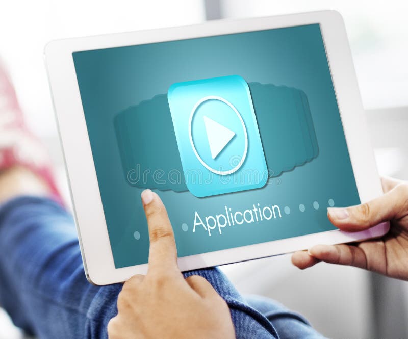 Application Program Icon Apply Career Concept Stock Photo - Image of ...