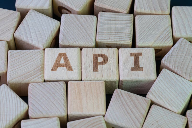 API - Application Programming Interface Concept with Person Working ...