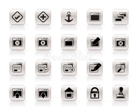 Application, Programming, Server and Computer Icon Stock Vector - Illustration of cascade ...