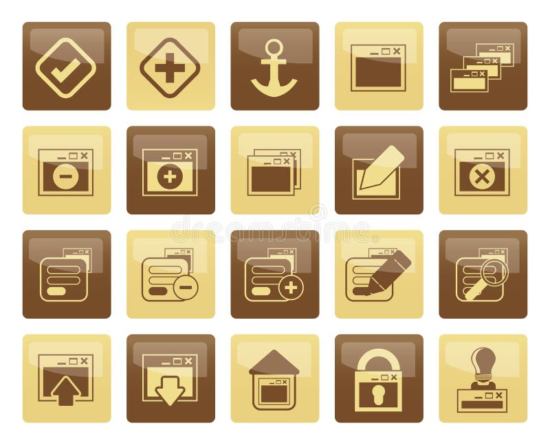 Application Programming Server And Computer Icon Stock Vector 3741