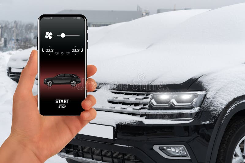 Application for Remote Engine Start Stock Photo - Image of control ...