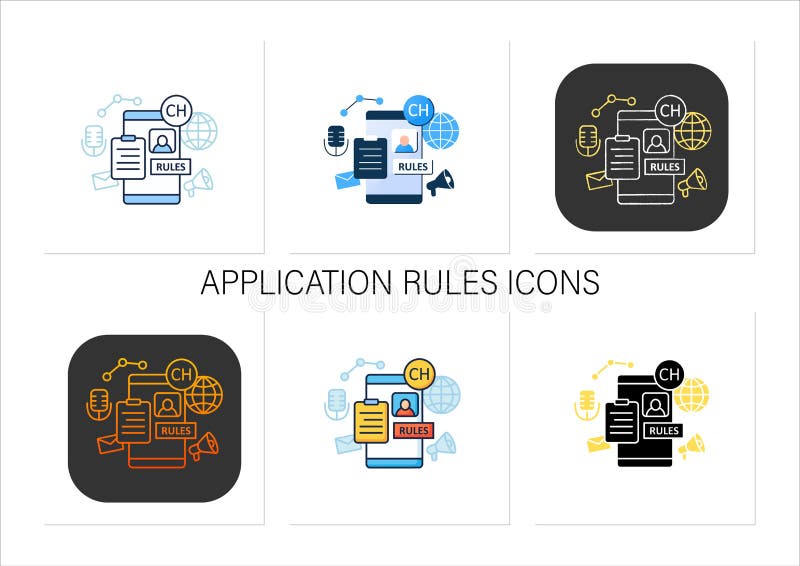 Application Rules Stock Illustrations – 841 Application Rules Stock ...