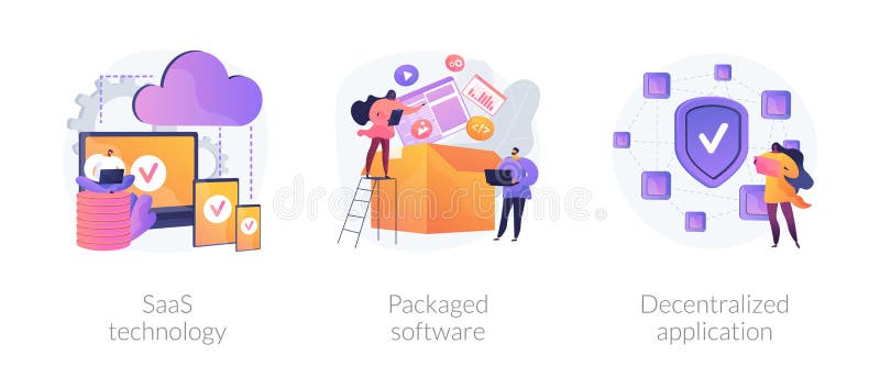 Application Service Abstract Concept Vector Illustrations. Stock Vector - Illustration of ...