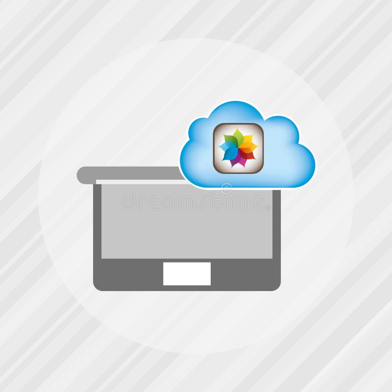 Application service design stock illustration. Illustration of computer ...