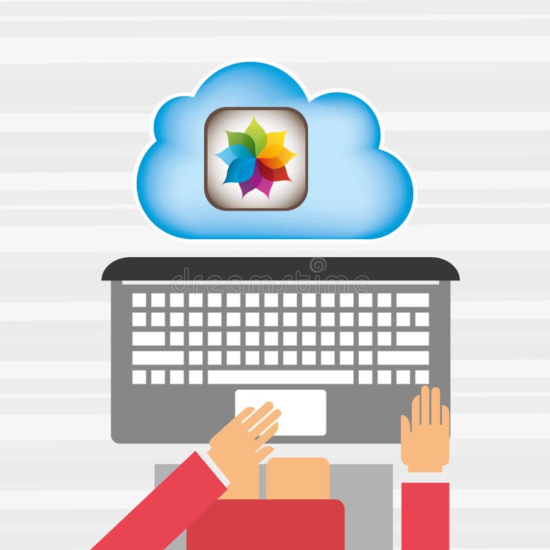 Application service design stock illustration. Illustration of mobile ...