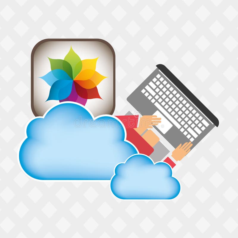 Application service design stock illustration. Illustration of idea ...