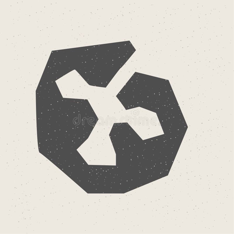 Abstract Application Shape Form Symbol Minimalist Poster Print Template ...