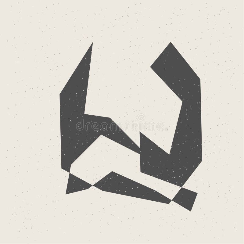 Abstract Application Shape Form Symbol Minimalist Poster Print Template ...