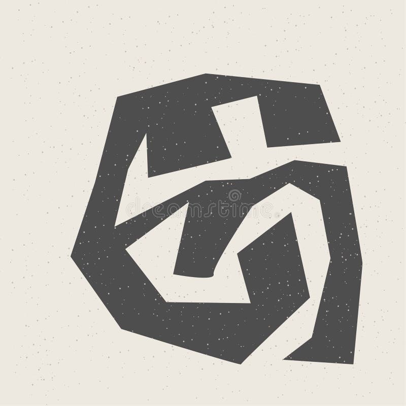 Abstract Application Shape Form Symbol Minimalist Poster Print Template ...