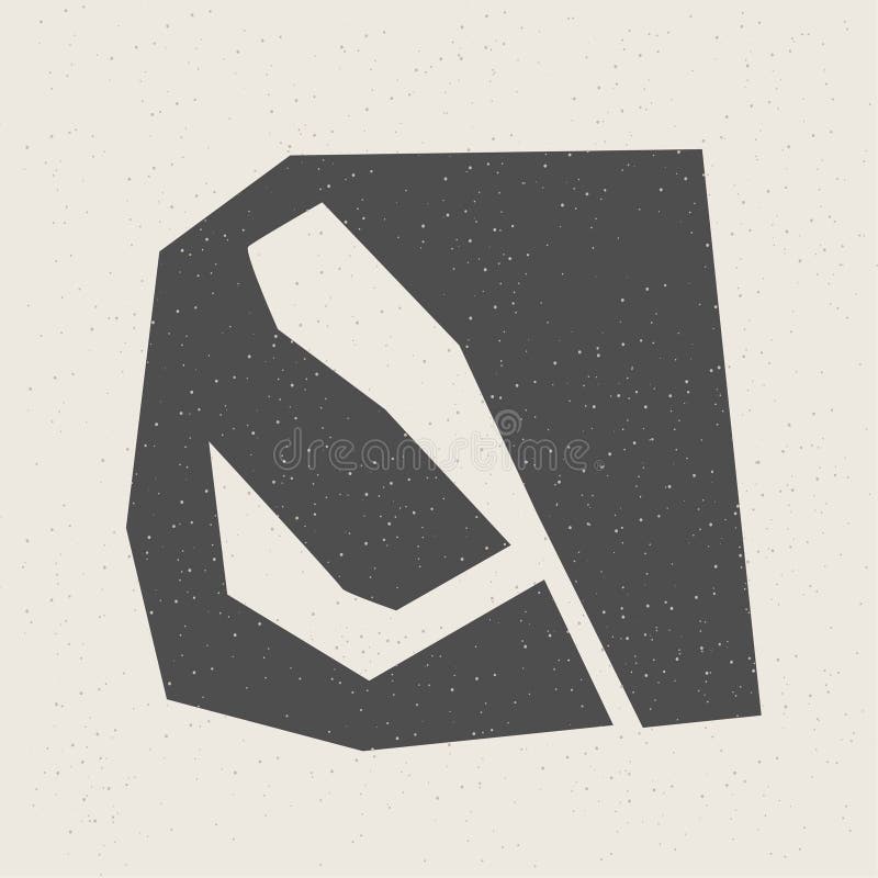 Abstract Application Shape Form Symbol Minimalist Poster Print Template ...