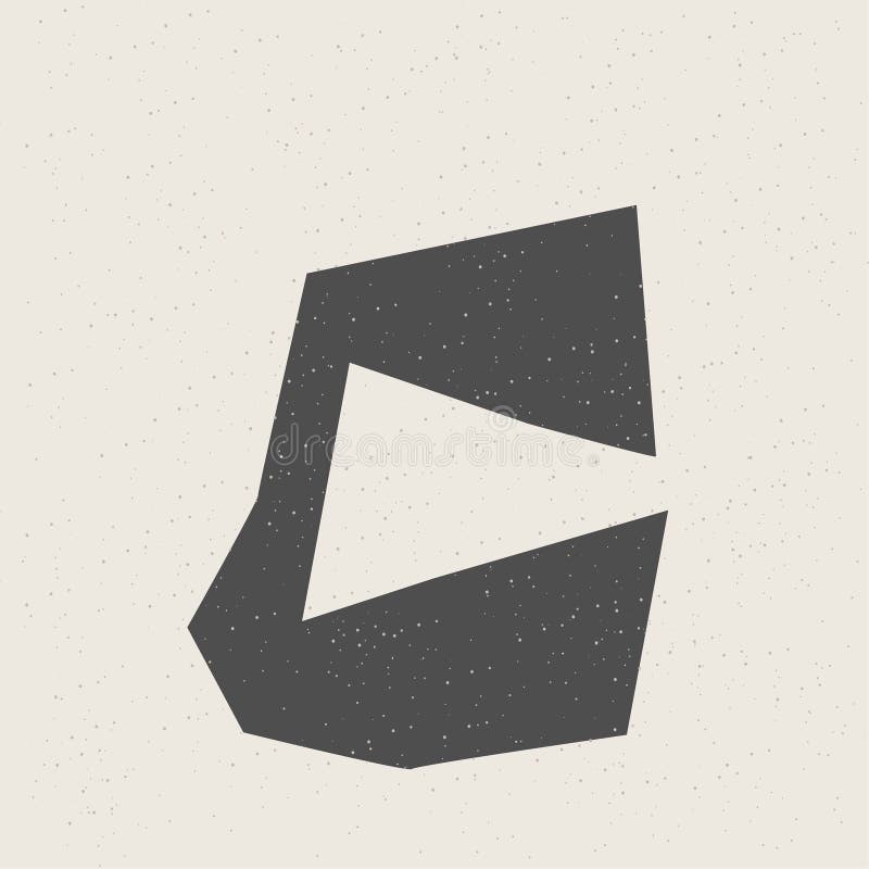 Abstract Application Shape Form Symbol Minimalist Poster Print Template ...