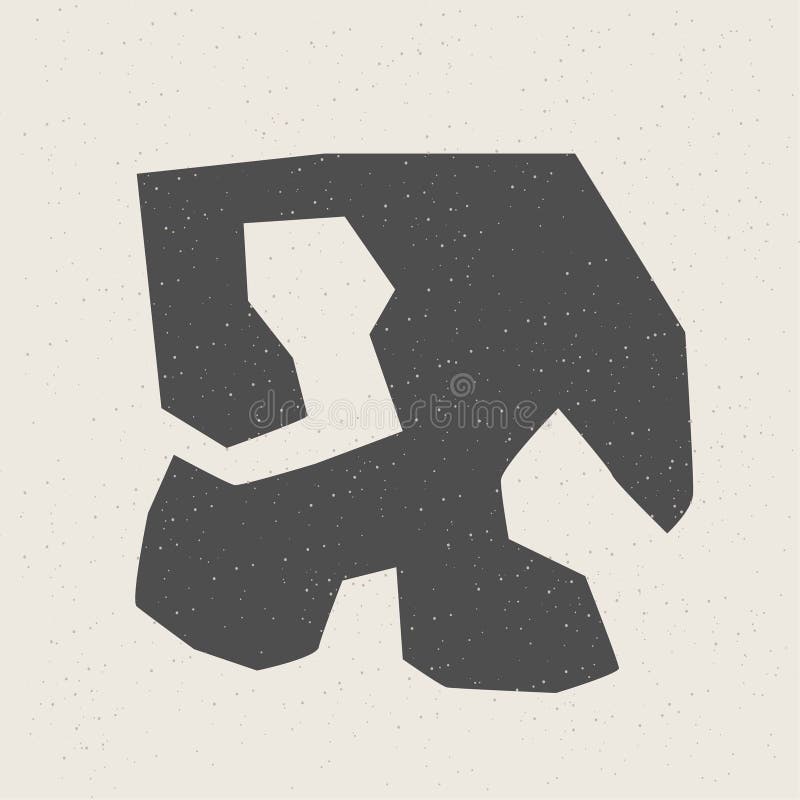 Abstract Application Shape Form Symbol Minimalist Poster Print Template ...