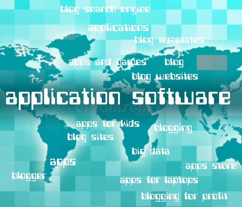 Application Software Shows Softwares Apps and Freeware Stock ...