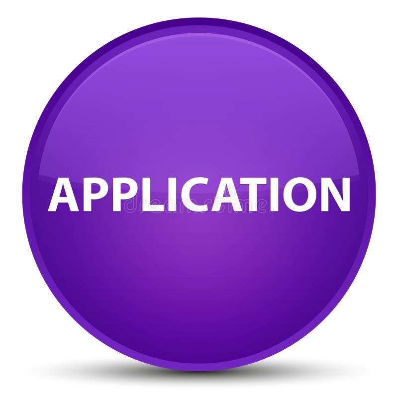 Application Special Purple Round Button Stock Illustration ...