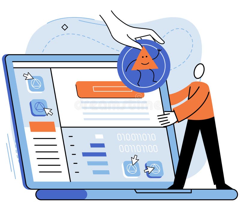 Application Testing Metaphor Vector App Test Endurance Test For Evaluating Apps Resilience 9208