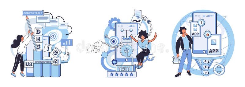 Application Testing Metaphor Vector App Test Litmus Paper Of Apps Performance Software