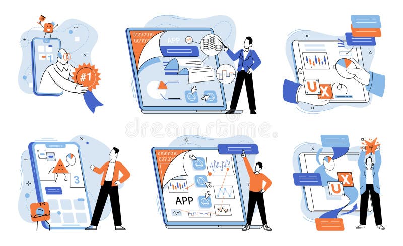 Application Testing Metaphor Vector App Test Necessary Drill To Ensure Smooth User Journey