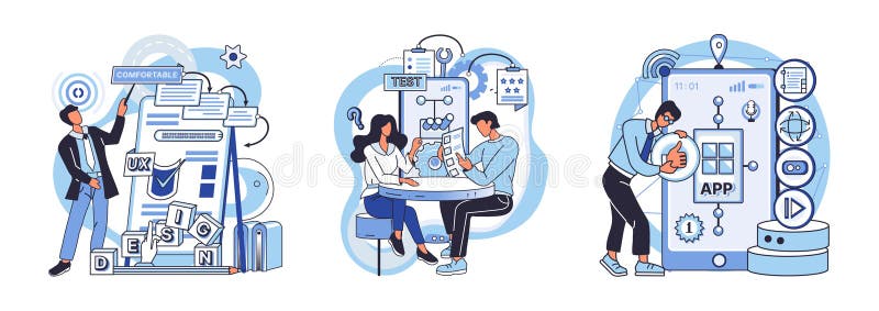 Application Testing Metaphor Vector App Test Necessary Drill To Ensure Smooth User Journey