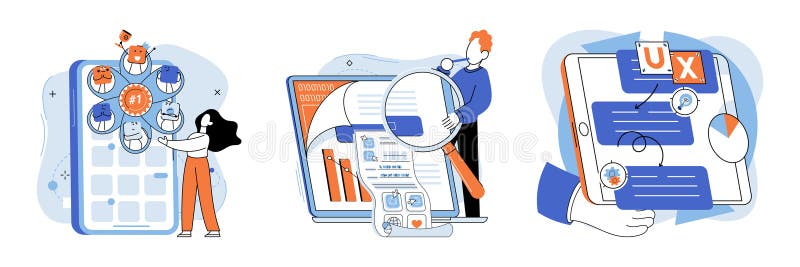 Application Testing Metaphor Vector App Test Obstacle Course Testing