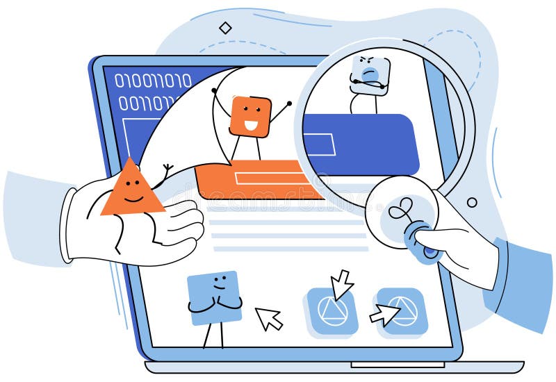 Application Testing Metaphor Vector App Test Stress Test For Gauging