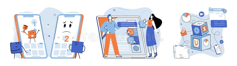 Application Testing Metaphor Vector Application Testing Diagnostic
