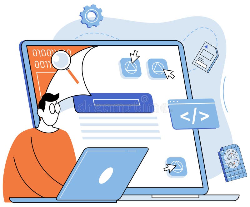 Application Testing Metaphor Vector Application Testing Safety Measure Ensuring Softwares