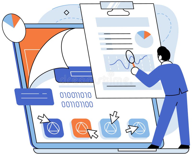 Application Testing Metaphor. Vector. Application Testing, Scale To ...