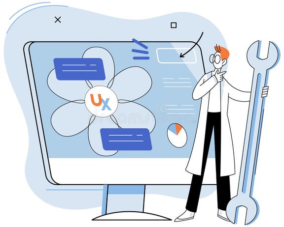 Application Testing Metaphor. Vector. Software Testing, Debug Tool that ...