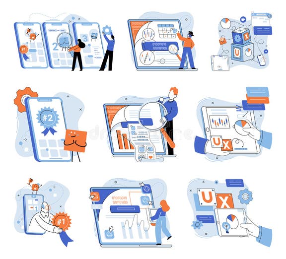 Application Testing Metaphor. Vector. Software Testing, Debugging ...