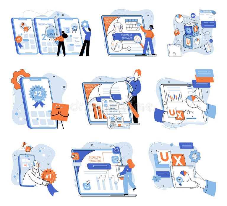 Application Testing Metaphor Vector Software Testing Debugging