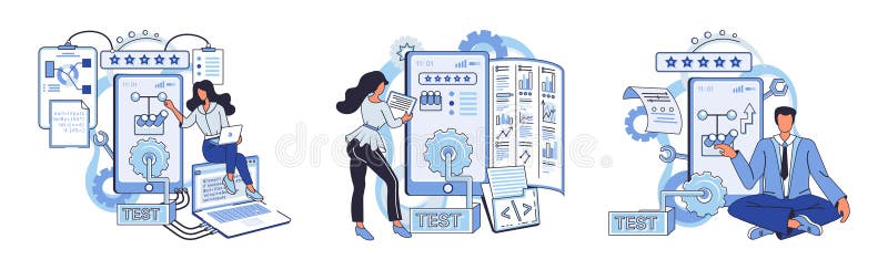 Application Testing Metaphor Vector Software Testing Guardiangel Of Code That Eliminates Bugs