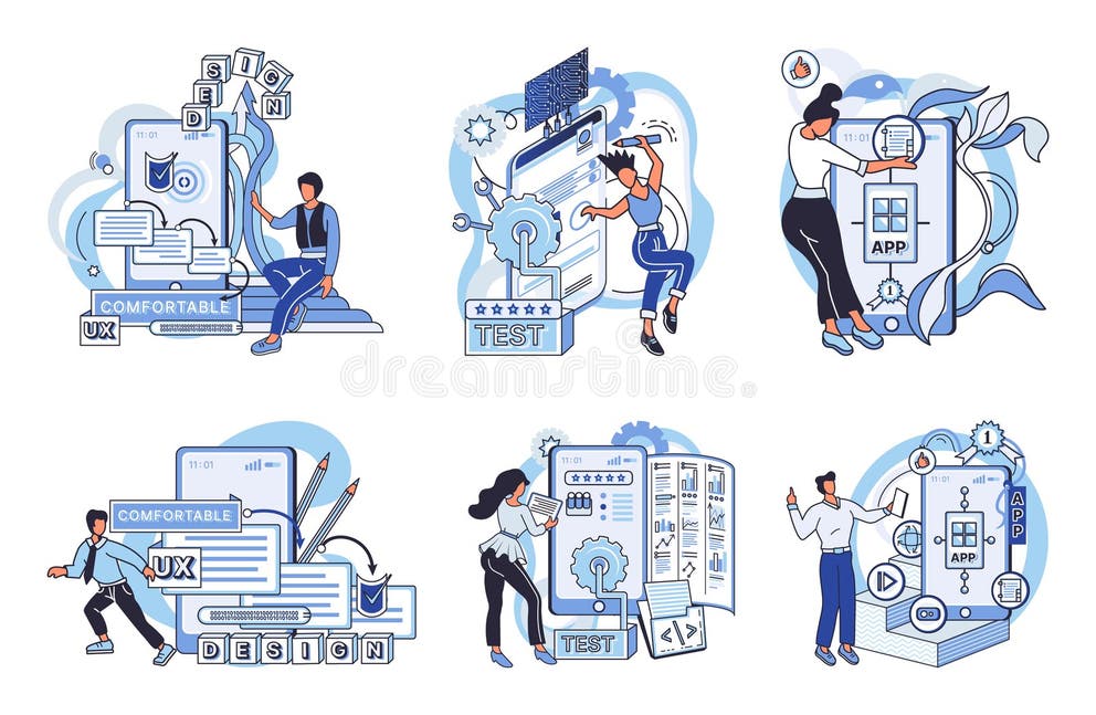 Application Testing Metaphor. Vector. Software Testing, Tool that ...