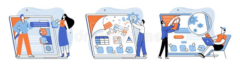 Application Testing Metaphor Vector Software Testing Watchmthat Keeps Lookout For Code