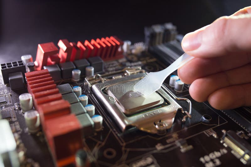 Application of Thermal Paste on the Laptop Processor Chip for High ...