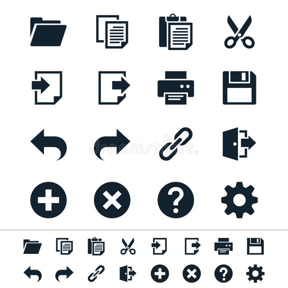 Application Toolbar Icons Stock Illustrations – 173 Application Toolbar ...