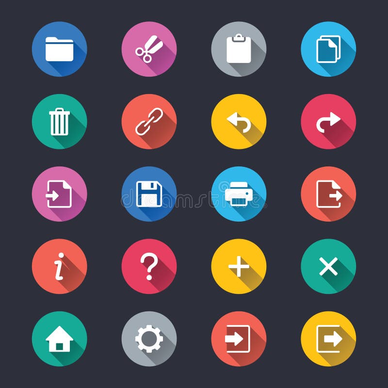 Application toolbar icons stock vector. Illustration of copy - 32308789