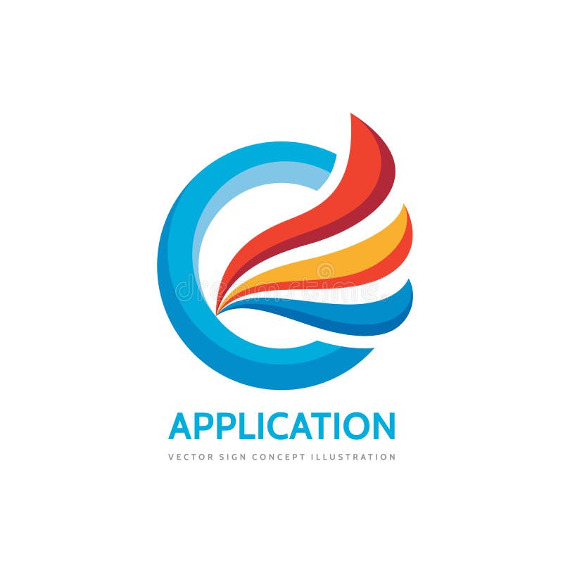 Application - Vector Business Logo Template Concept Illustration ...