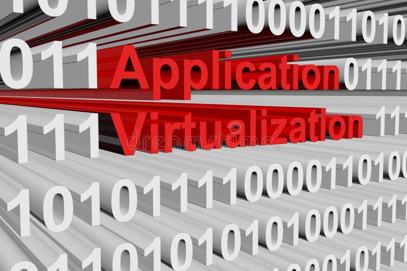 Application virtualization stock illustration. Illustration of ...